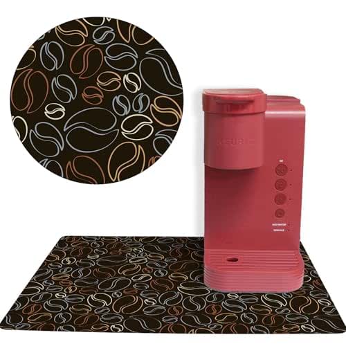 Amazon.com: Coffee Maker Spill Mat | Non-Slip & Machine Washable | Home ...