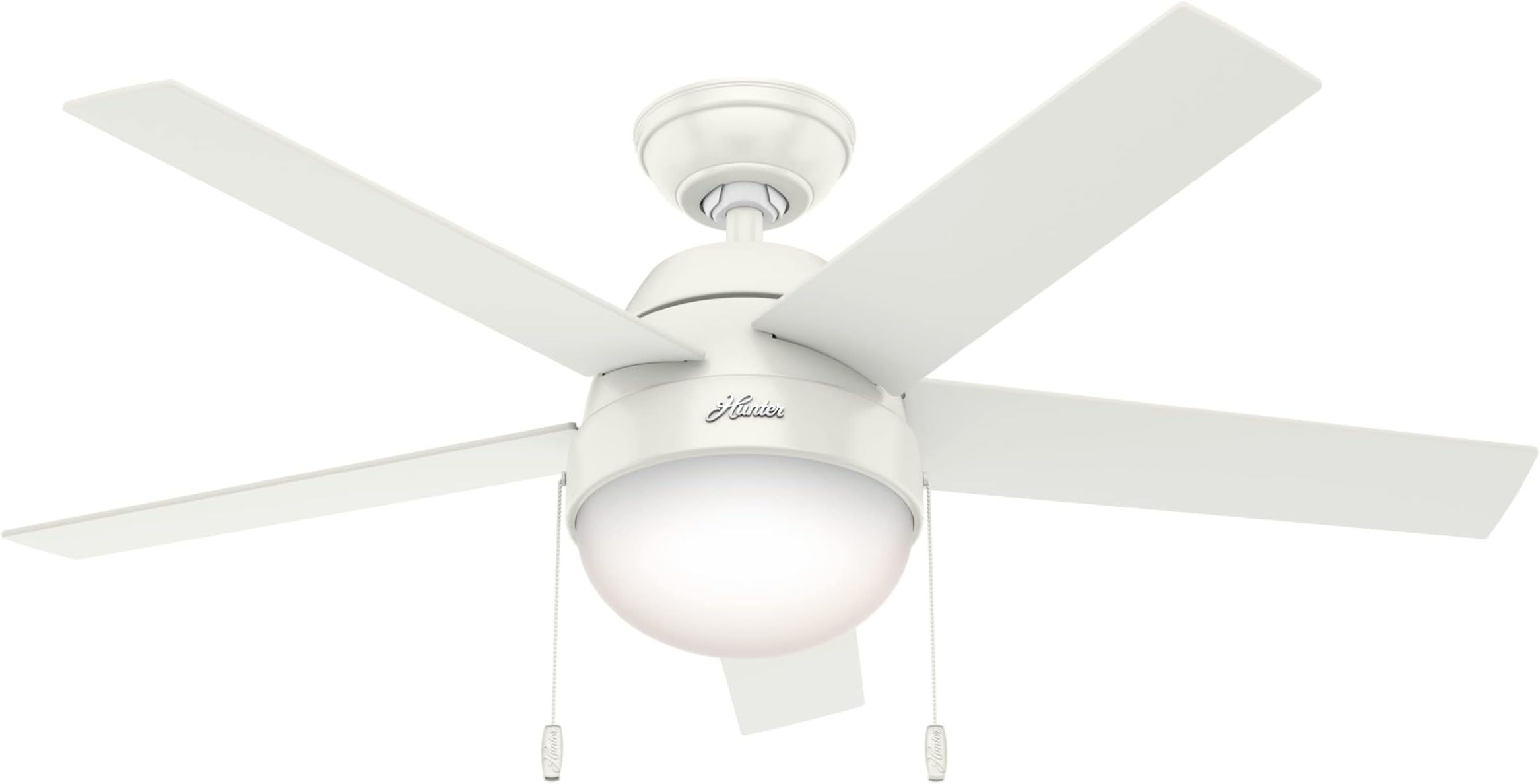 Hunter Fan 44 inch Contemporary Satin Copper Indoor Ceiling Fan with ...