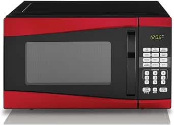 Amazon.com: 0.9 Cu. Ft. 900W Red Microwave Oven : Home & Kitchen