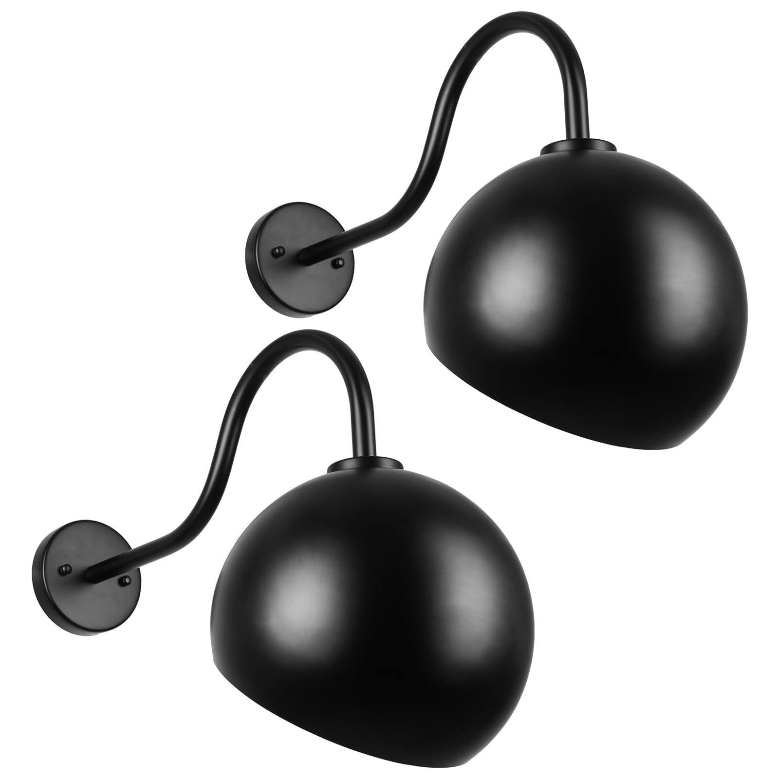 Diyel Gooseneck Barn Light Fixture, Farmhouse Outdoor Indoor Wall ...