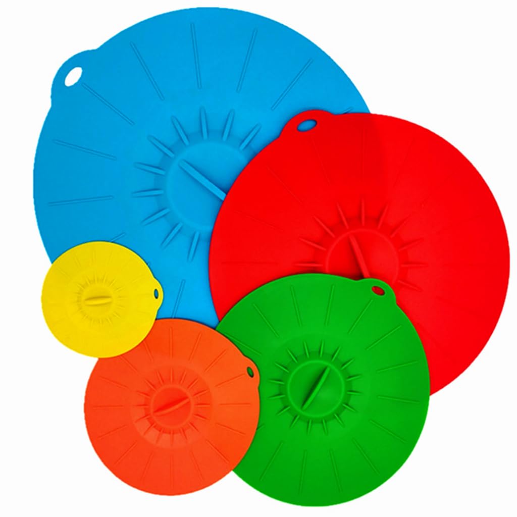 HASTHIP® Silicone Lid for Containter 5 Sizes Silicone Bowl Lids ...