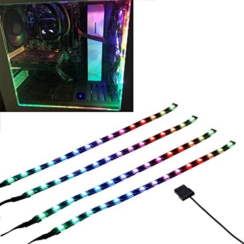 MIWATT DS LED Light Strip Computer Lighting Rainbow RGB with Magnetic ...