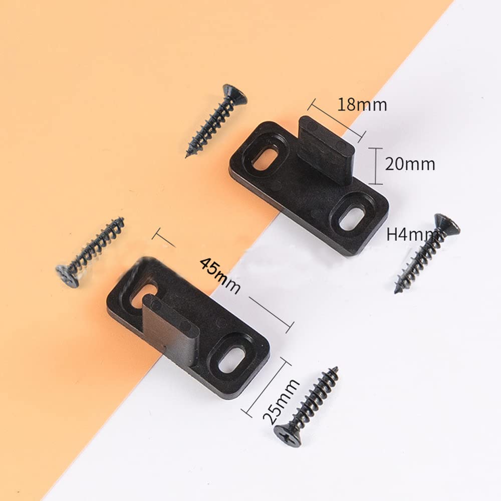 Snapklik.com : SaiDian 1Set Sliding Door Floor Guide Black Plastic Set ...