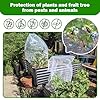 Amazon.com : 2 PCS Large Fruits Tree Netting Cover for Garden, 6.6 x 8.2 ft Insect Bird Barrier ...