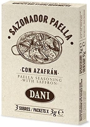 Amazon.com : Spanish Paella Seasoning mix with Saffron 18 Servings Rice ...