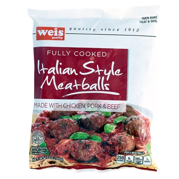 Amazon.com: Weis Quality, Frozen Italian Meatballs, 12 Ounce : Grocery ...