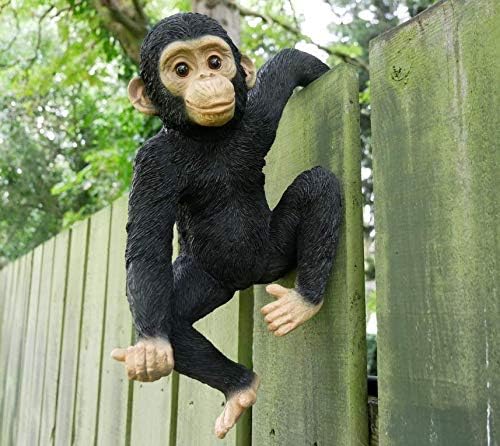 RP Home Climbing Chimp Monkey Tree Hanging Garden Ornament Statue ...
