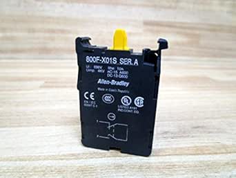 Allen Bradley 800F-X01S Self-Monitoring Contact Block 1NC 22.5mm 10A ...