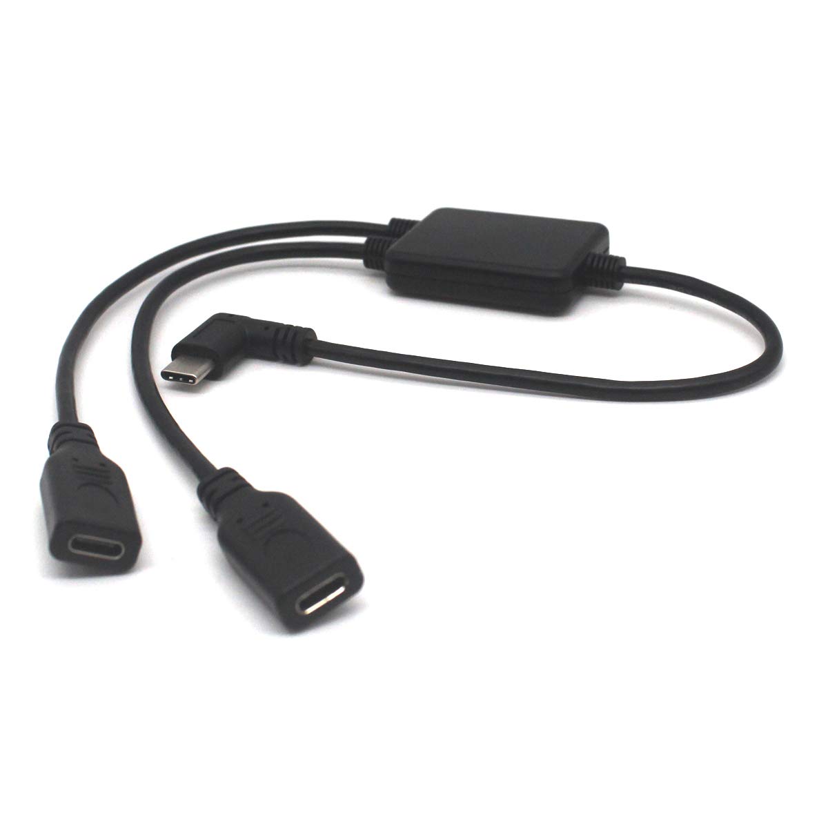 Kework USB Type C Splitter, 30cm Left & Right Angle USB C Splitter ...
