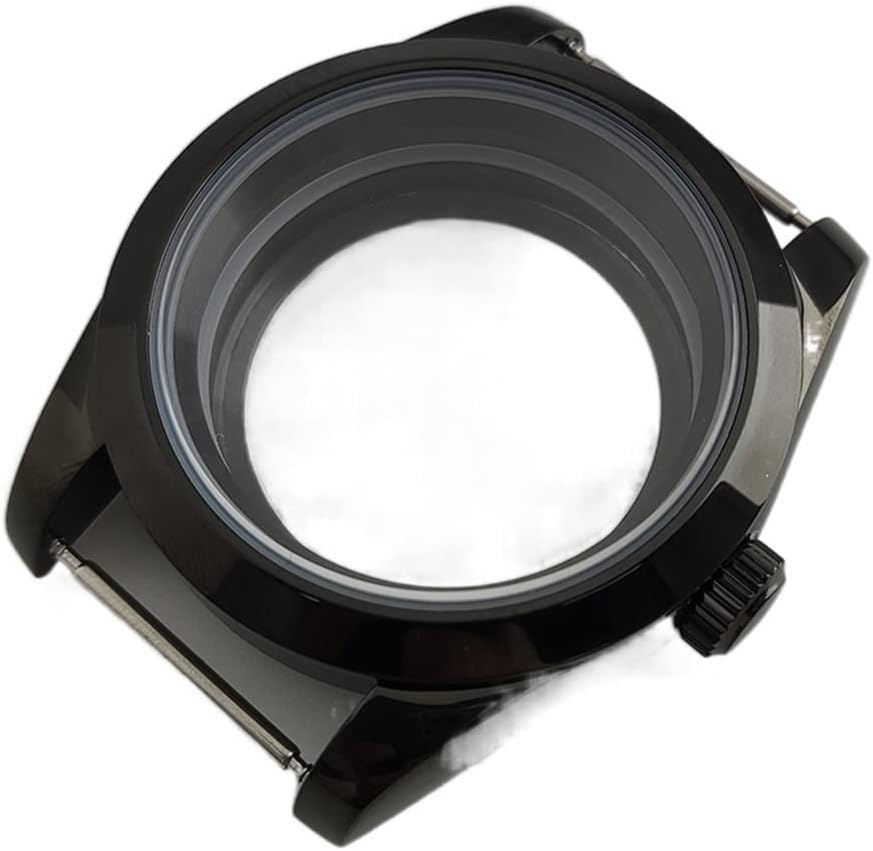 Amazon.com: PENGHUISM 39mm NH35 NH36 Case, Black Case, 3 O'Clock ...