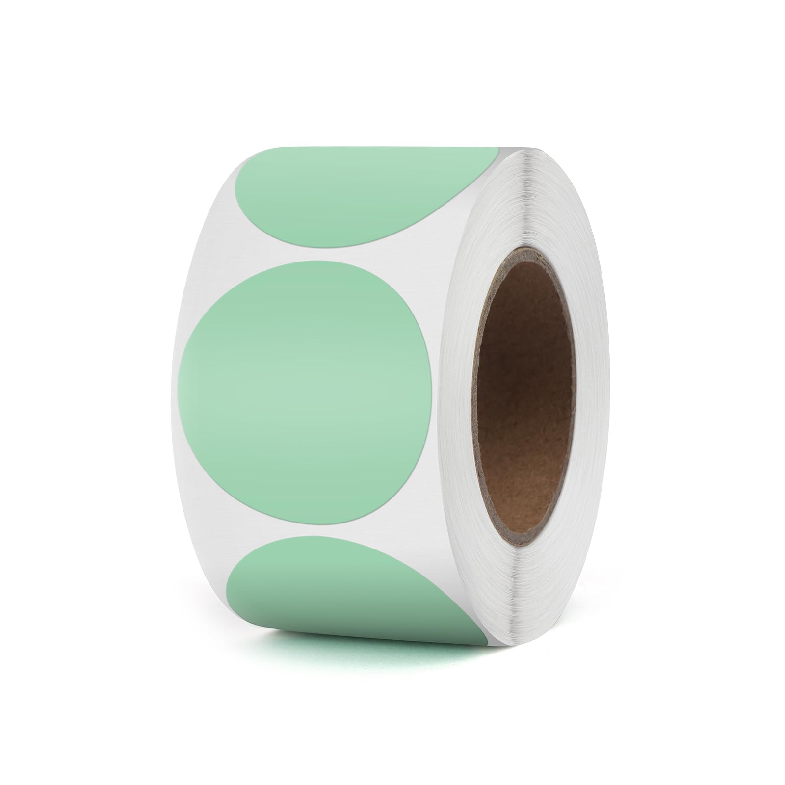 Snapklik.com : Green Circle Thermal Labels Vinyl 1.5 Inch Self-Adhesive ...