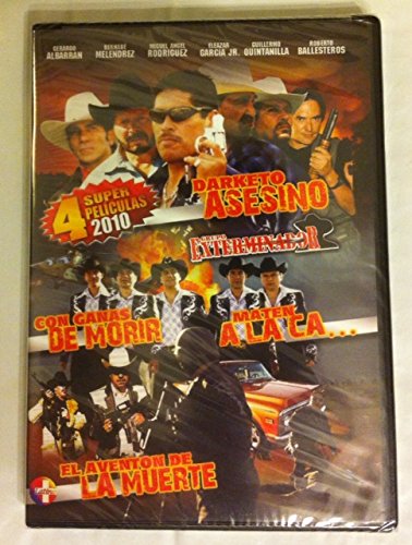 4 Super Peliculas: Darketo Asesino / Con Ganas De Morir / Maten a La Ca... / El Aventon De La ...