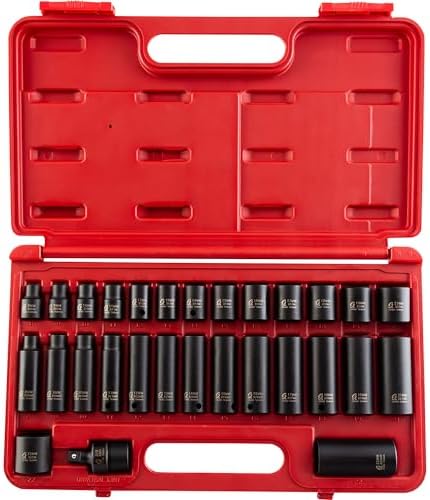 Sunex 4696 3/4-Inch Drive SAE Master Impact Socket Set, Standard, 6 ...