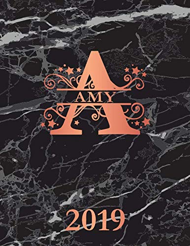 Amazon.com: Amy 2019: Personalized Name Weekly Planner 2019. Monogram ...