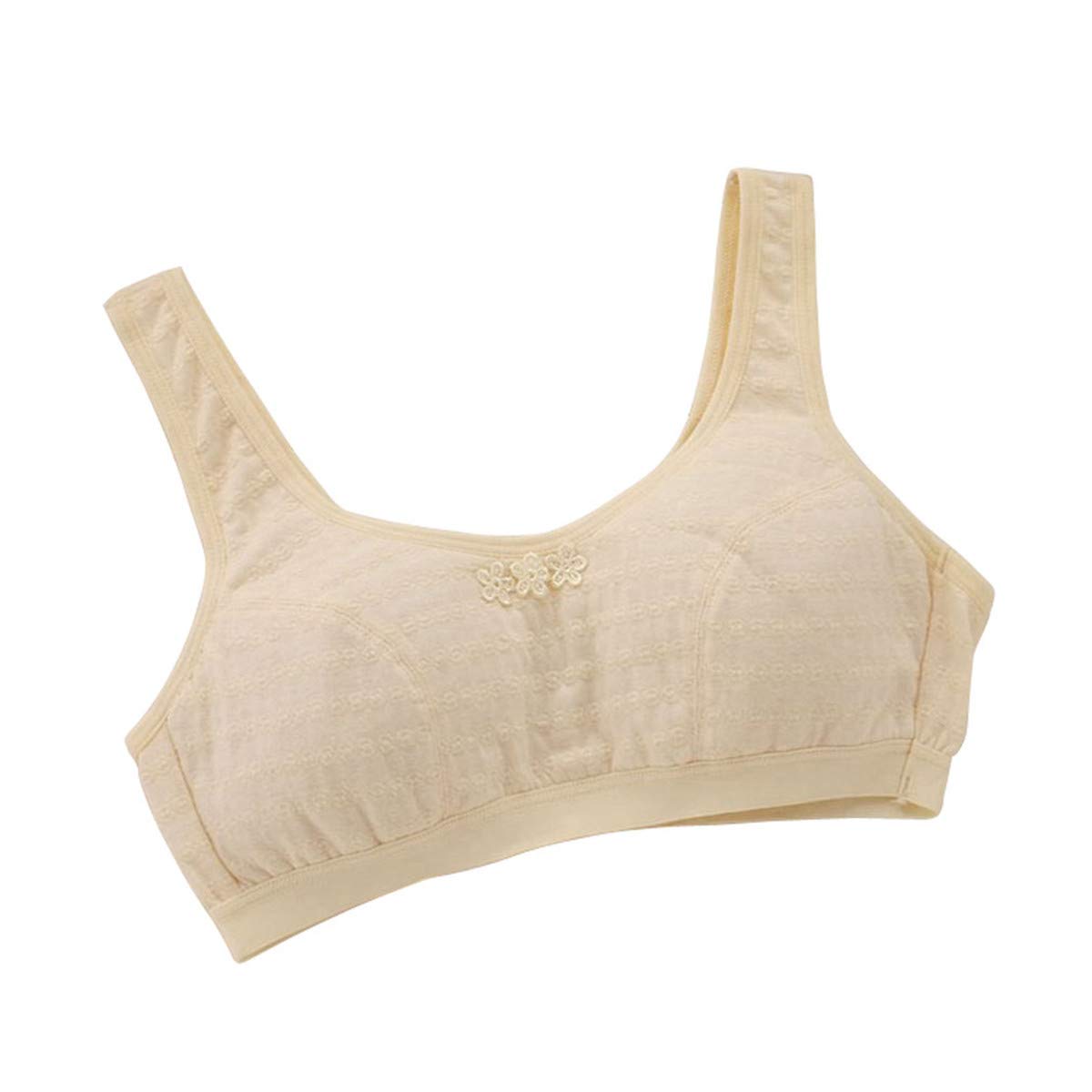 Teens Girls Cotton Training Bras Wireless Thin Padded First Bra for ...