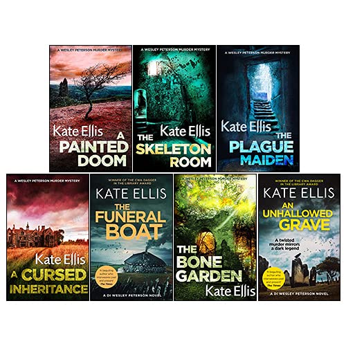 Kate Ellis 7 Books Collection Set (A Painted Doom, The Bone Garden, An ...