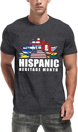 NEWKA Mens Hispanic Heritage Month Shirt National Latino Countries ...