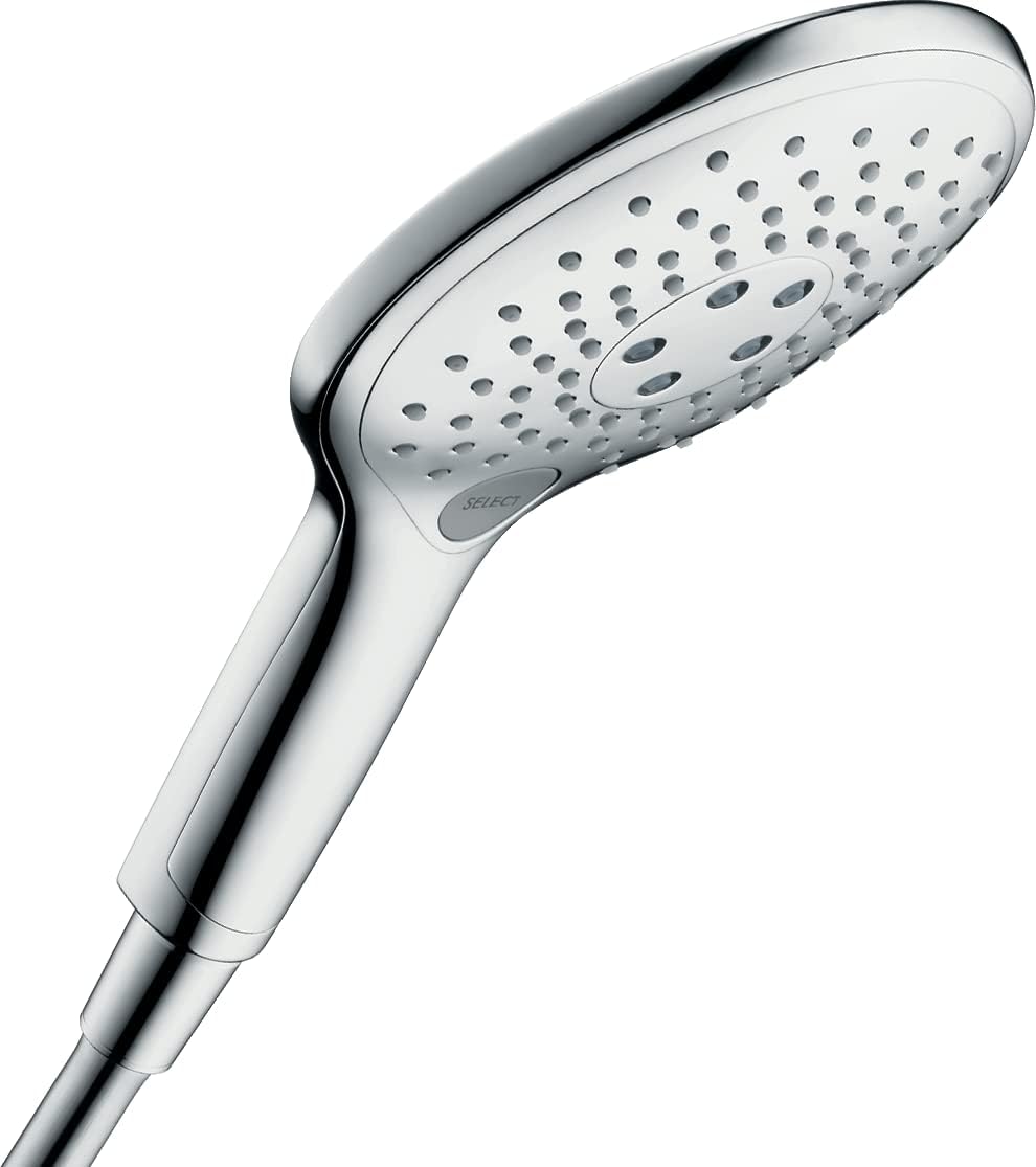 hansgrohe Raindance Select S - Duschkopf, Handbrause mit 3 Strahlarten ...
