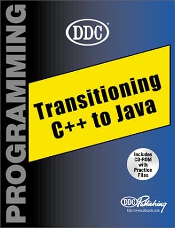 Amazon | Transitioning C++ to Java: Includes Data Disc With Student ...