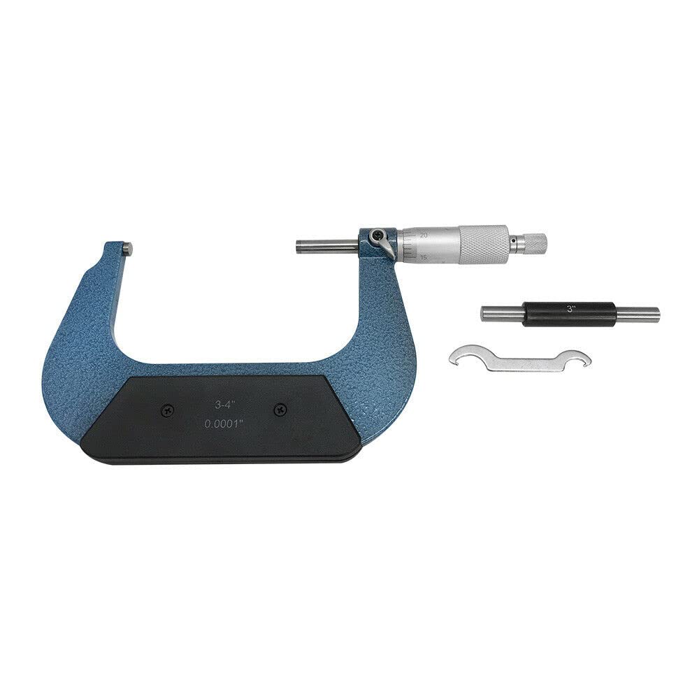 3-4" Outside Micrometer/3-4" Range Solid Metal Frame Outside Micrometer ...