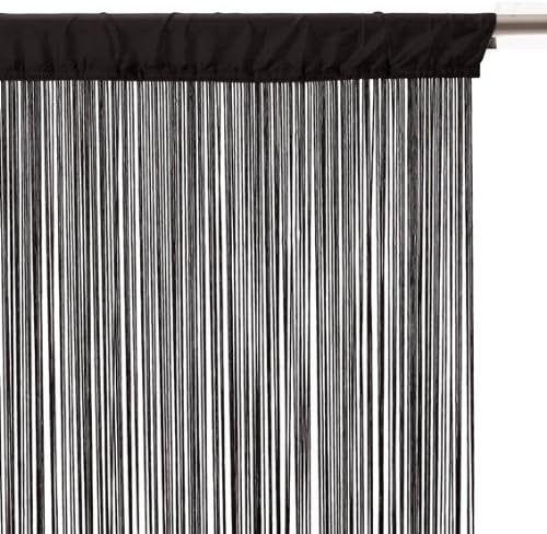 String Curtain – 90 cm Wide – Black – BigaMart