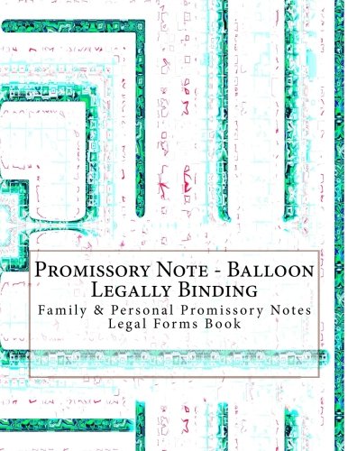 Promissory Note - Balloon - Legally Binding: Family & Personal ...