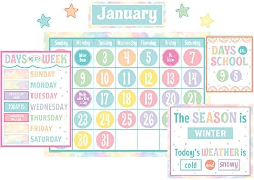 Teacher Created Resources 8971 Watercolor Calendar Bulletin Board ...