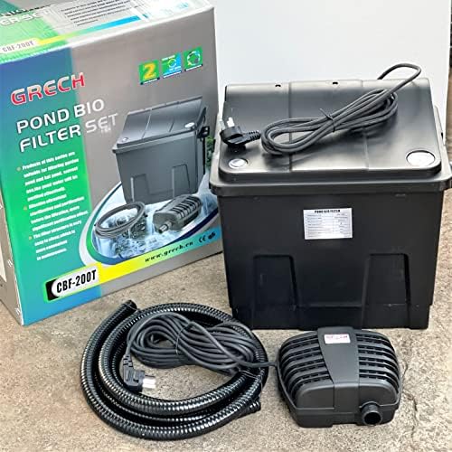 ANMSALES Grech (SunSun) Bio Pond Filter CBF-200T 9W UVC Pump 2300l/h ...