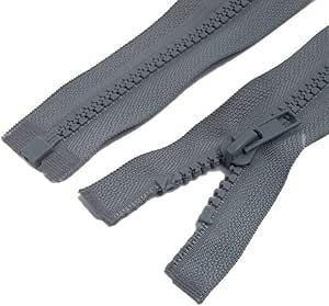 Amazon.com: Generic 2PCS #8 60 Inch Separating Zippers (Open-end Resin Zippers) for Sewing Coats ...
