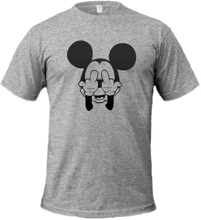 Mickey Mouse - Disney - Finger - Rude Novelty Gift - Unisex Adult T ...