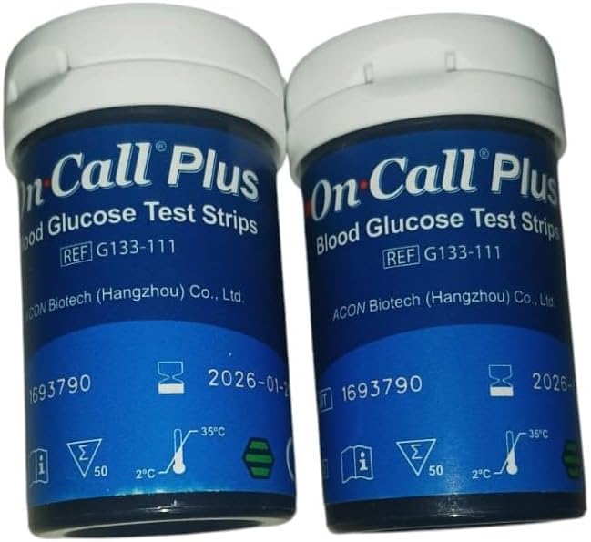 Drchem On Call Plus Blood Glucose Test Strips 100 Strips Ref : G133-119 ...