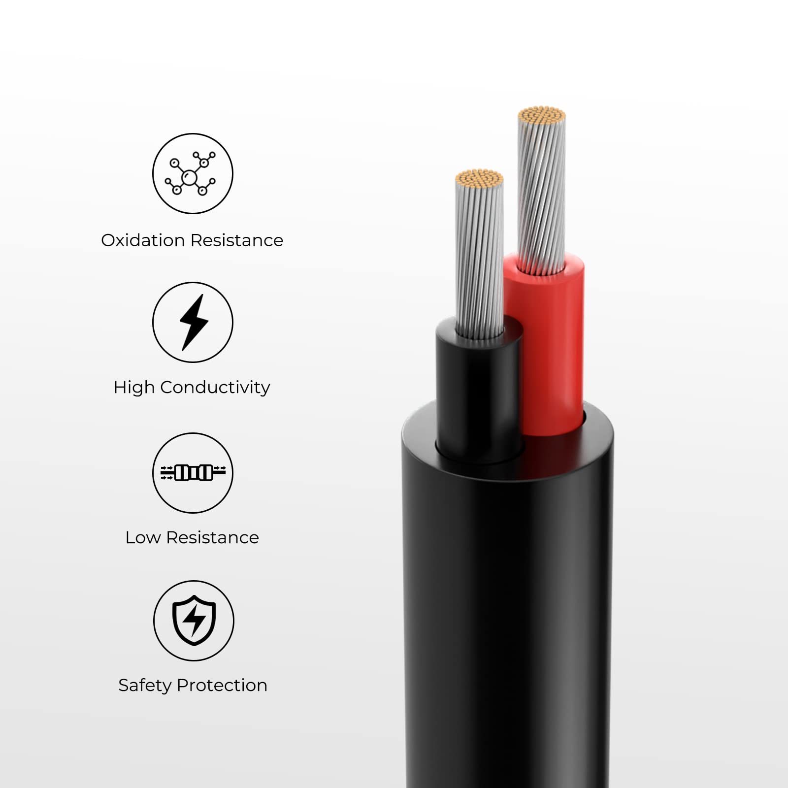 Snapklik.com : 22 Gauge Tinned Copper Insulated 2 Core Electrical Wire ...