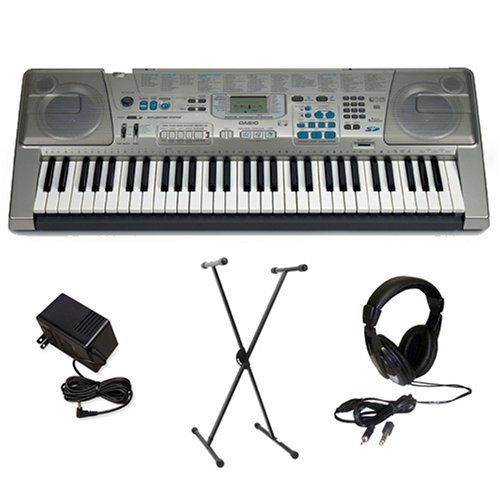 Casio LK300TV Lighted Keyboard with Premium Accessories Package ...