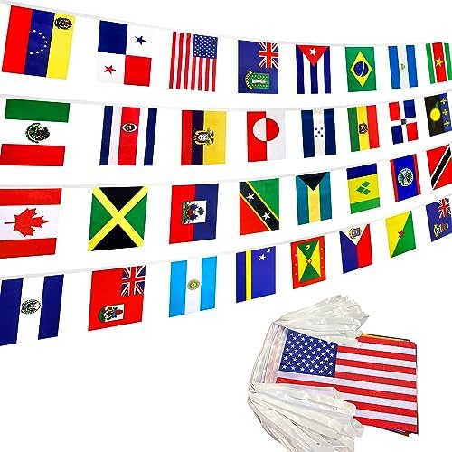 Amazon.com: LoveVC North South Central American 50 Countries Flags ...