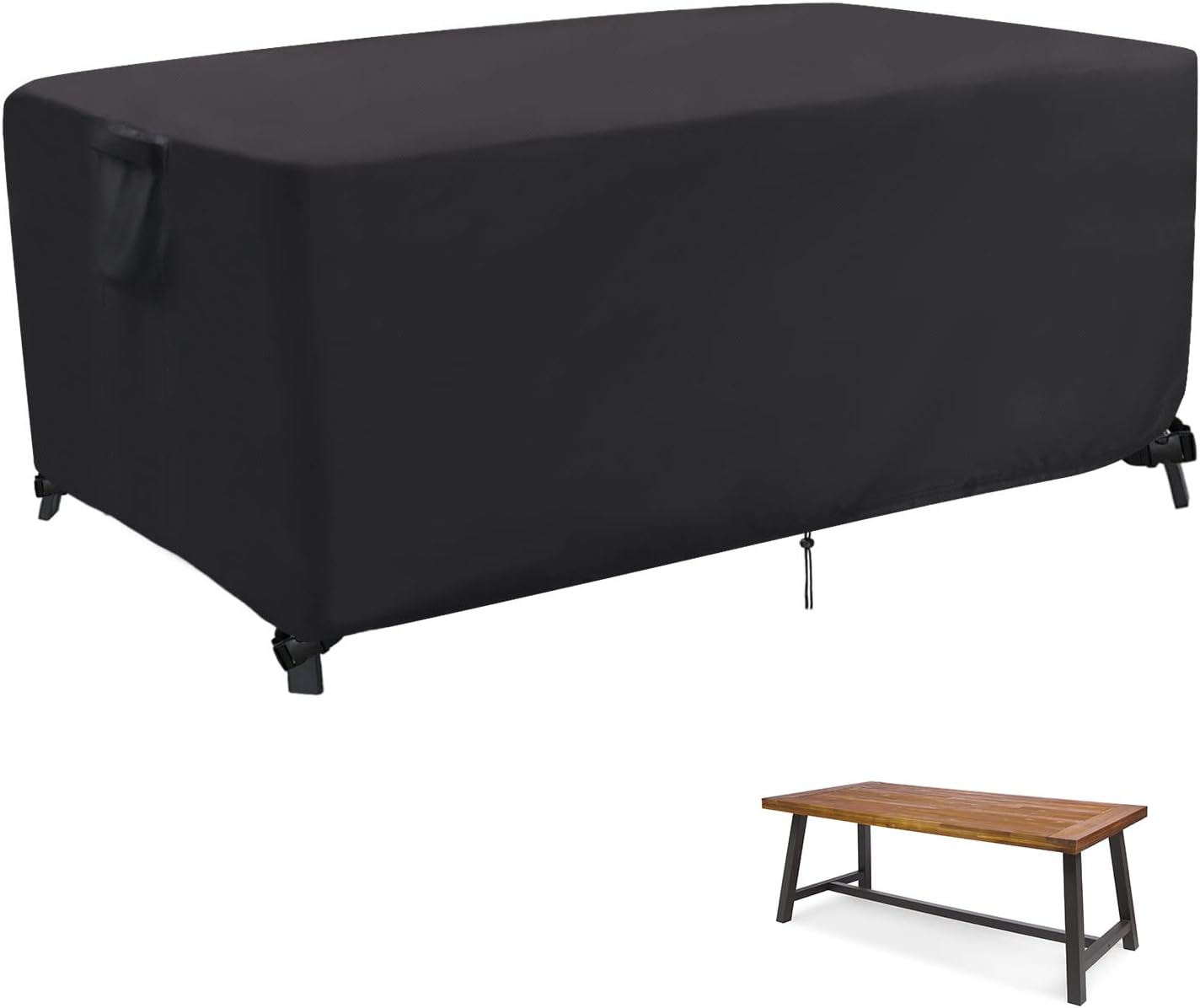 Amazon.com: Jungda Outdoor Dining Table Cover,72 Inch Rectangle Patio ...