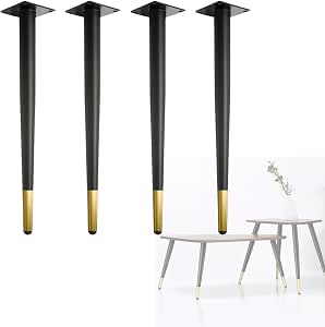 Amazon.com: Bench Legs Set Of 4 Furniture Desk Legs H 4"- 28" Metal ...