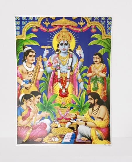 Amazon.com - Satyanarayana Swamy Ji / Satyanarayan Ji Photo Hindu God ...