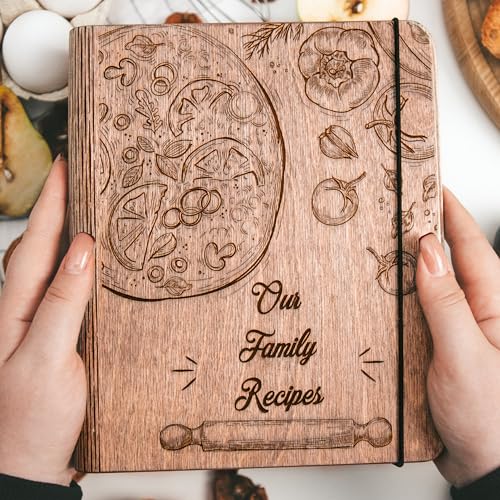 Amazon.com: ENJOY THE WOOD Customizable Recipe Binder - Personalized ...