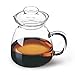 Amazon.com | Simax Glassware 20 Oz. Glass Teapot | Short Spout ...