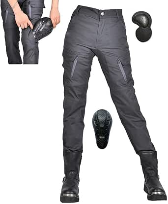 Amazon.com: Motorcycle Riding Protective Pants for Women with 4 X CE ...