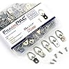 FramePac D Ring Picture Hangers with Screws - 100 Pack - Bulk D Rings ...