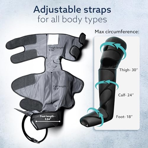 AGARO MAGMA Air Compression Leg Massager, Leg Foot Calves Thigh Massage ...