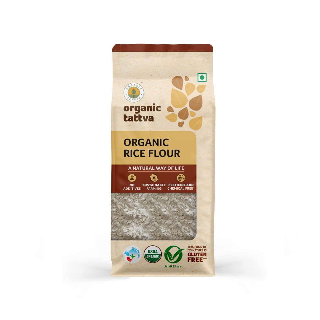 Amazon.com : Organic Tattva Rice Flour/Rice powder - 500g USDA ...