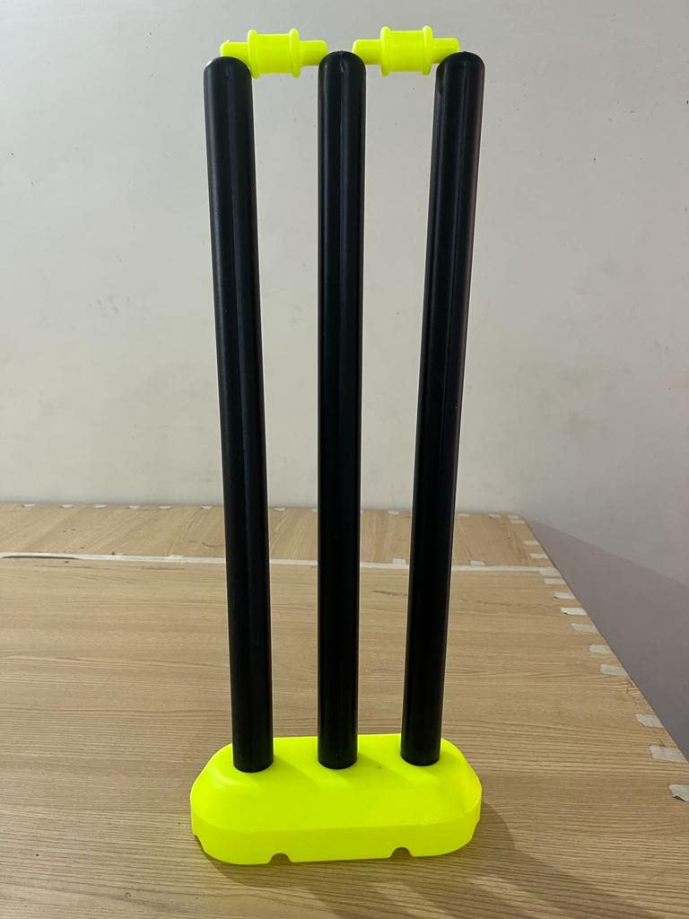 Buy ESI Heavy Plastic Cricket Stumps Set - 3 Stumps + 2 Bails + 1 Stand ...