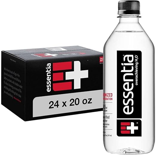 Amazon.com: Essentia Bottled Water, Ionized Alkaline Water; 99.9% Pure ...