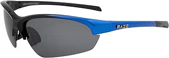 Raze Eyewear S-Wave Black to Blue Frame w/Polarized Smoke Lenses at ...