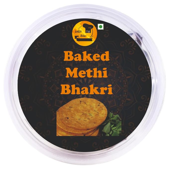 SAVIBITE Baked Methi Bhakri | Wheat Flour | Traditional Gujarati Snack ...