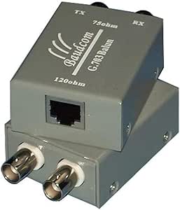 baudcom Adaptador coaxial BNC de 75 ohmios a 120 ohmios RJ45 G703 E1 Balun : Amazon.com.mx ...