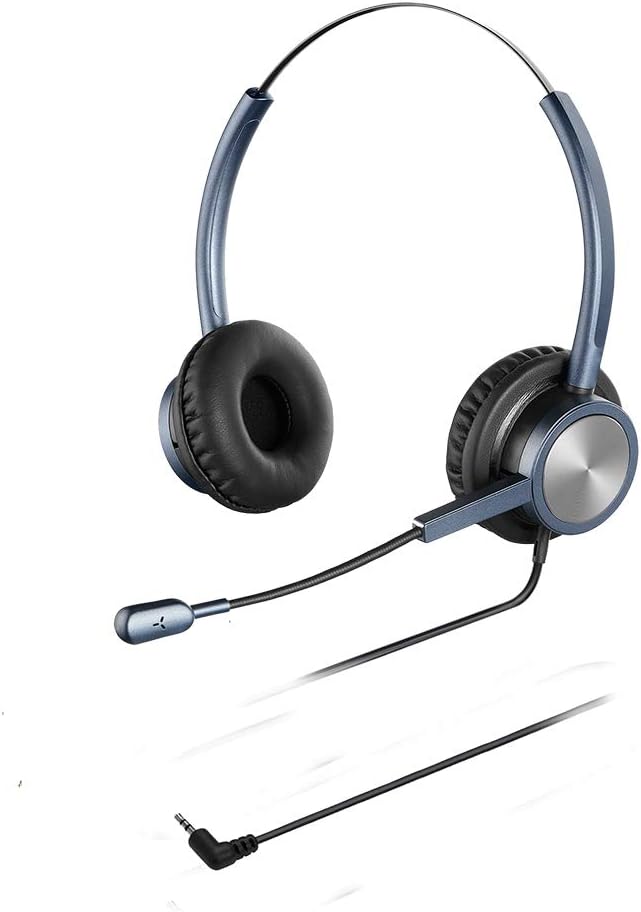 Amazon.com: Oppetec Dual Ear 2.5mm Panasonic Phone Headset with Noise ...