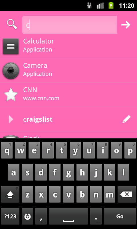 Pink Search for Google - App on Amazon Appstore